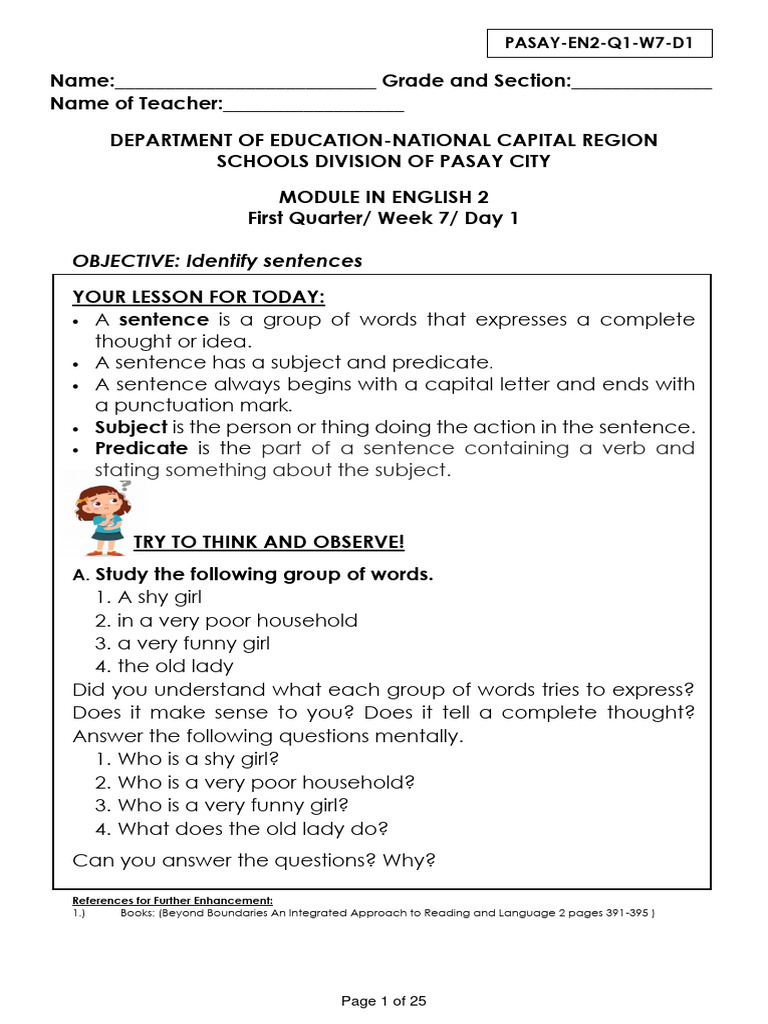 Understanding Sentences and Phrases | PDF