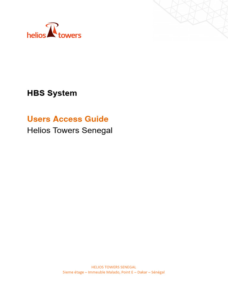HBS System Access Guide | PDF