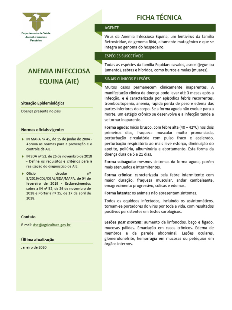 Ficha Tecnica AIE | PDF | Elisa | Vírus