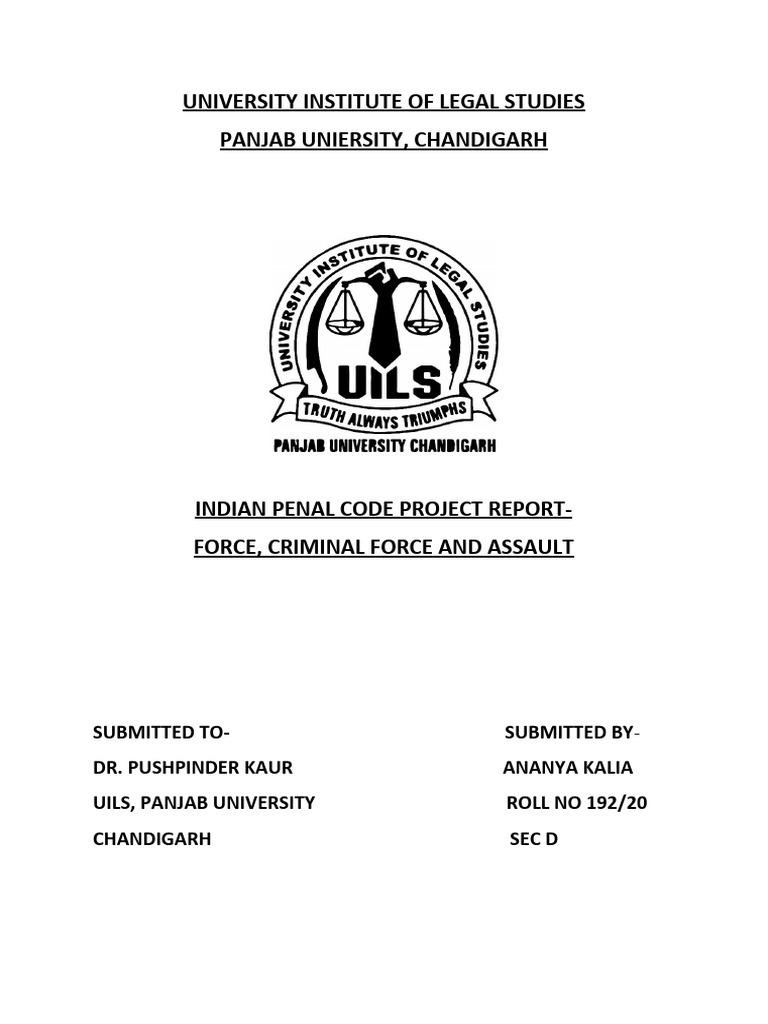 Ipc 6 Sem | PDF | Assault | Crimes Ipc 6 Sem | PDF | Assault | Crimes