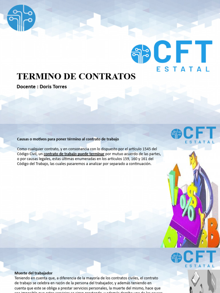 Causas de Terminación de Contratos Laborales | PDF | Business | Clase ...