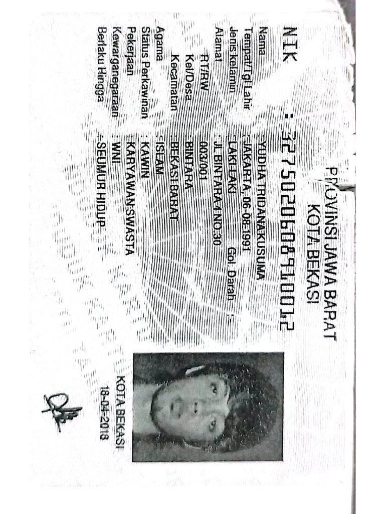 KTP Yudha Kusuma (Rizky Majesty) | PDF