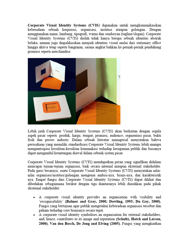 Coorporate Visual Identity | PDF | Karier & Perkembangan | Bisnis