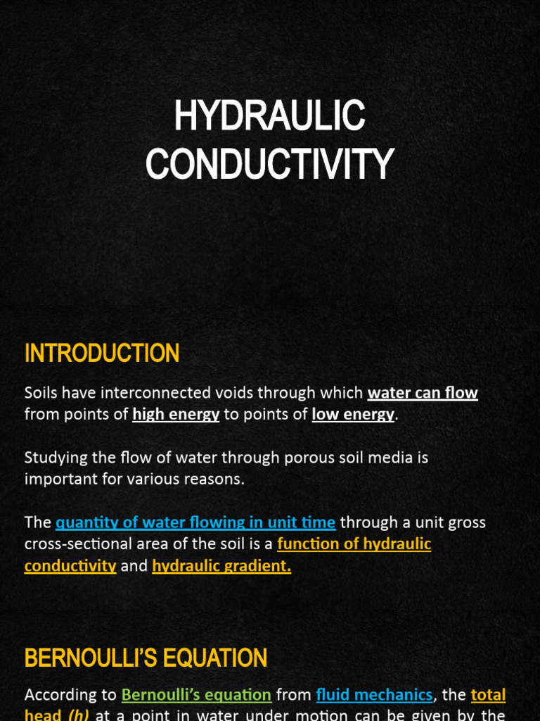 Chapter 7 - Permeability Hydraulic Conductivity | PDF | Soil Mechanics | Porosity