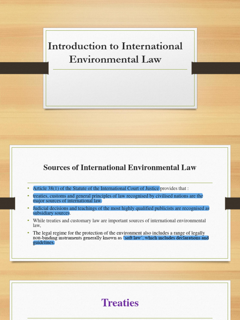 Sources of IEL | PDF | Environmental Law | International Law