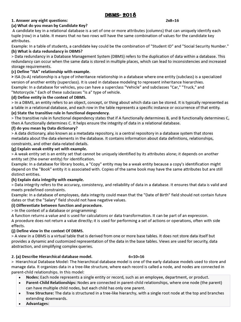 DBMS Lyq 18 (Bca) | PDF | Database Index | Relational Database