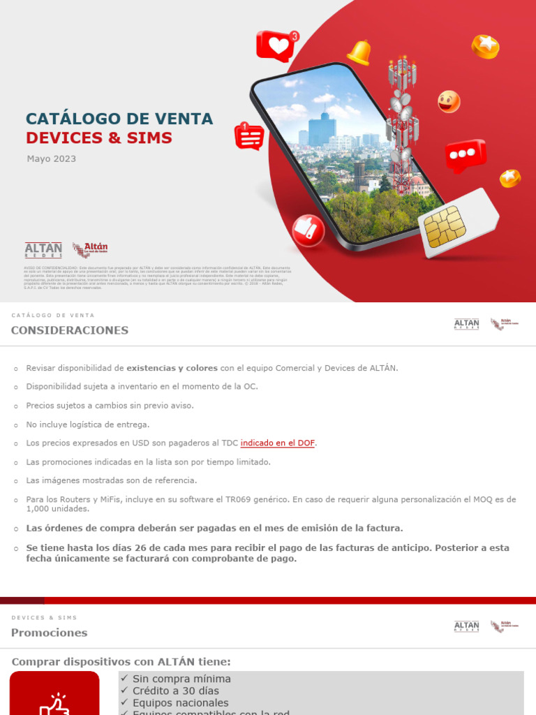 Devices - Catálogo de Venta | PDF | Telecomunicaciones móviles | Internet de las Cosas