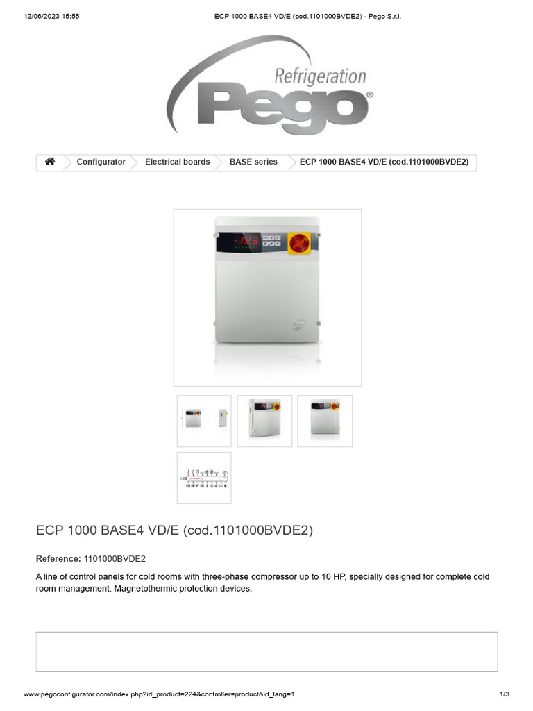 ECP 1000 BASE4 VD - E (cod.1101000BVDE2) - Pego S.R.L | PDF ...