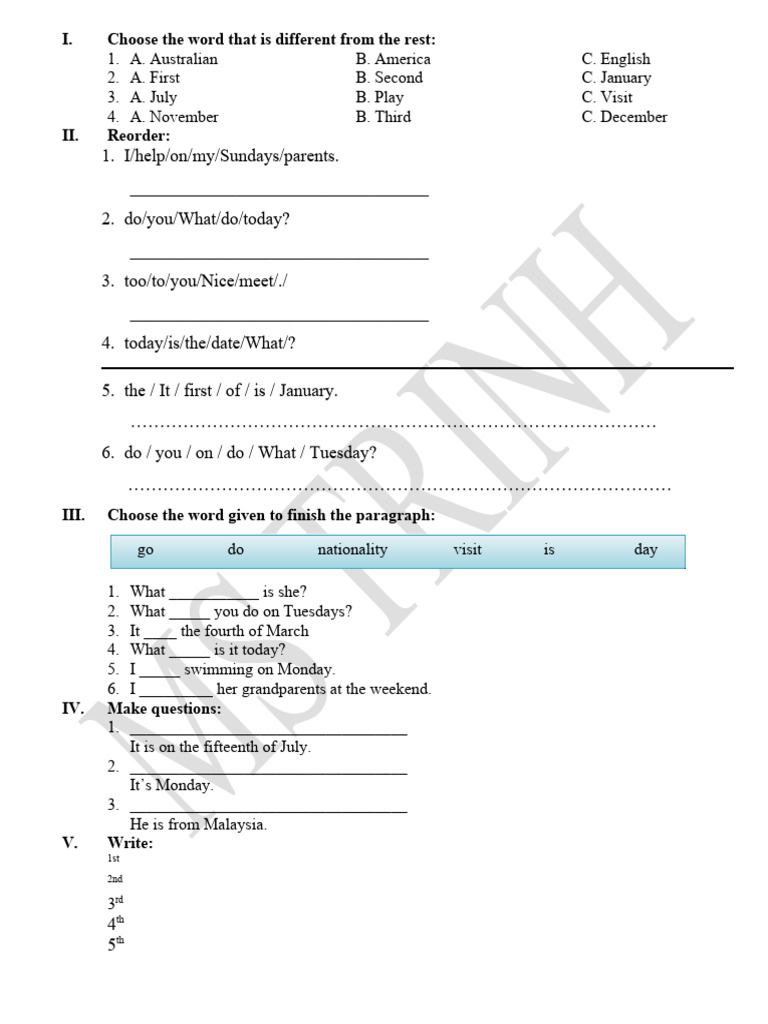 Lop 4 - Buoi 6 | PDF