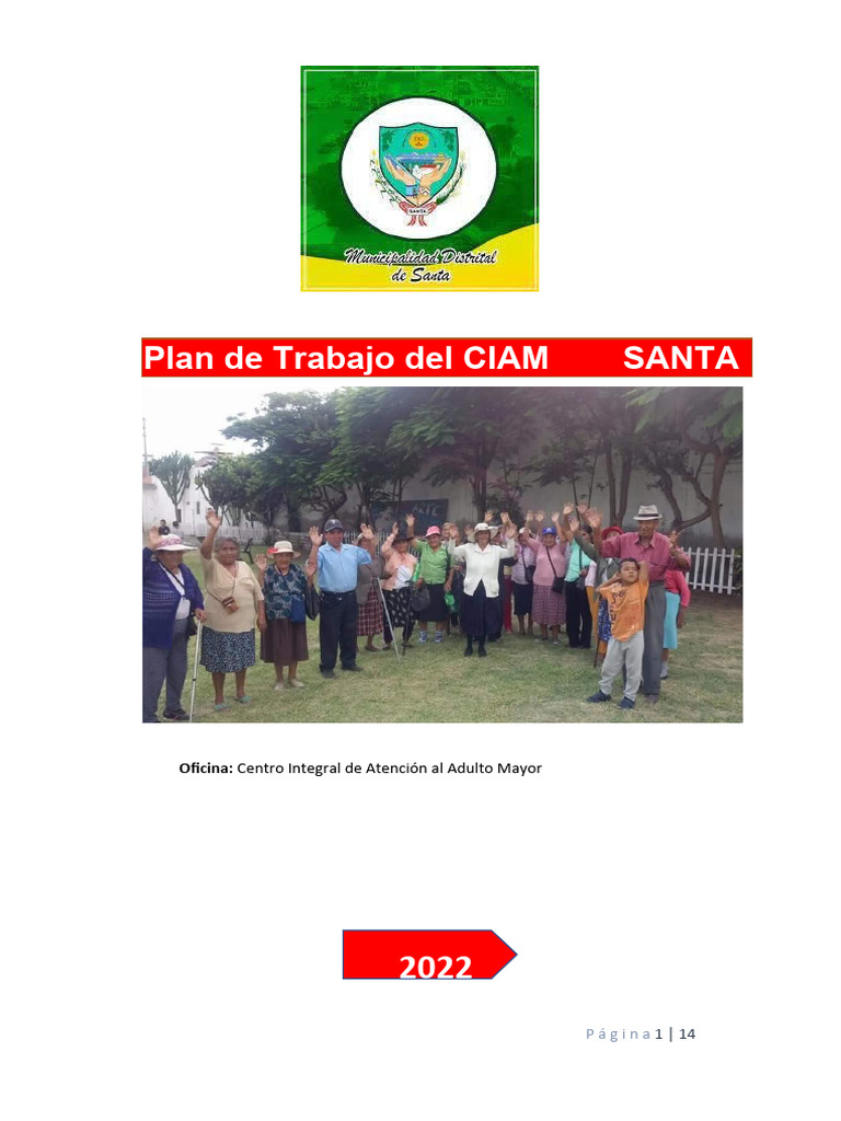 Plan de Trabajo Ciam-2022 | PDF | Marketing