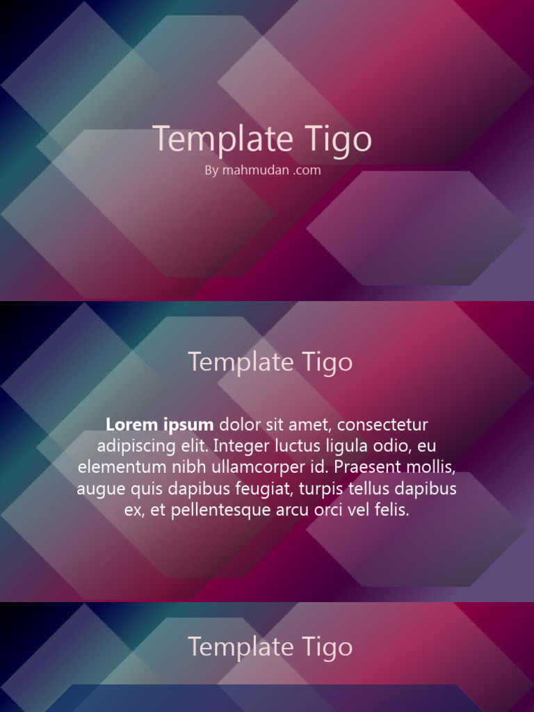 Template PPT Tigo | PDF