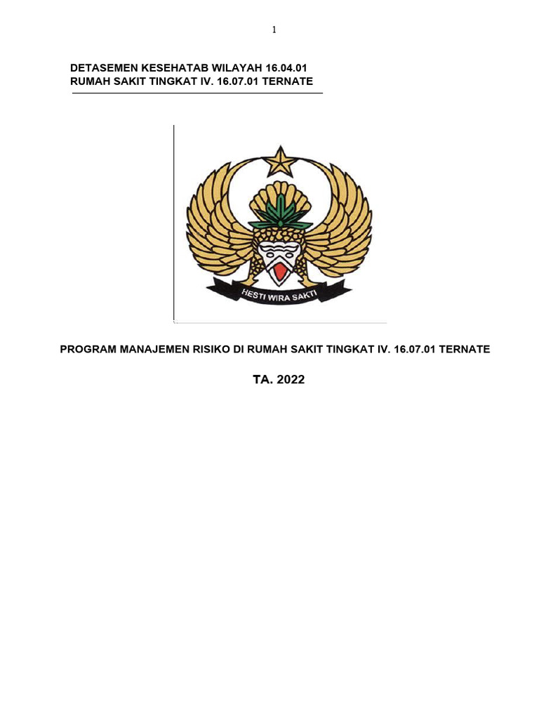 PMKP 11. Program Manajemen Risiko | PDF | Bisnis