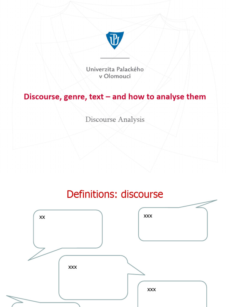 Discourse Introduction Pdf Discourse Context Language Use