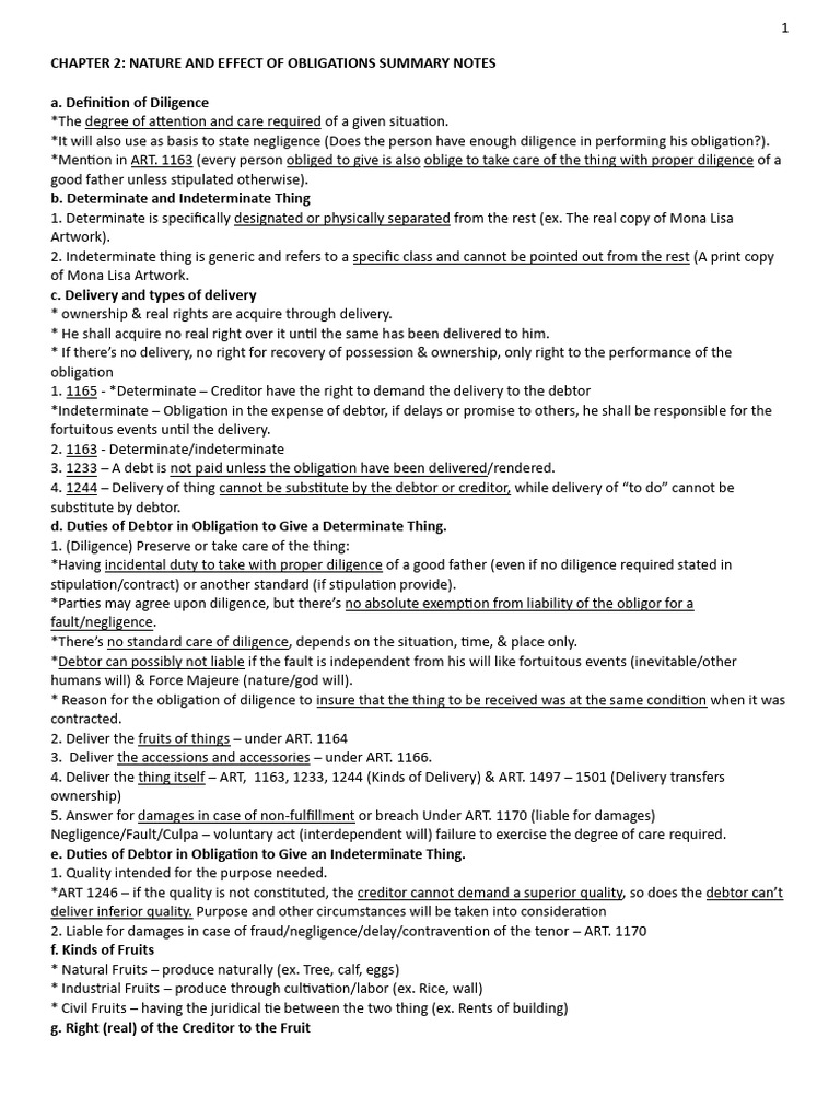 Oblicon - Chapter 2 | PDF | Negligence | Legal Liability