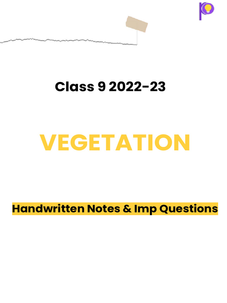 Natural Vegetation And Wildlife Padhle Class 9 Social Science Pdf