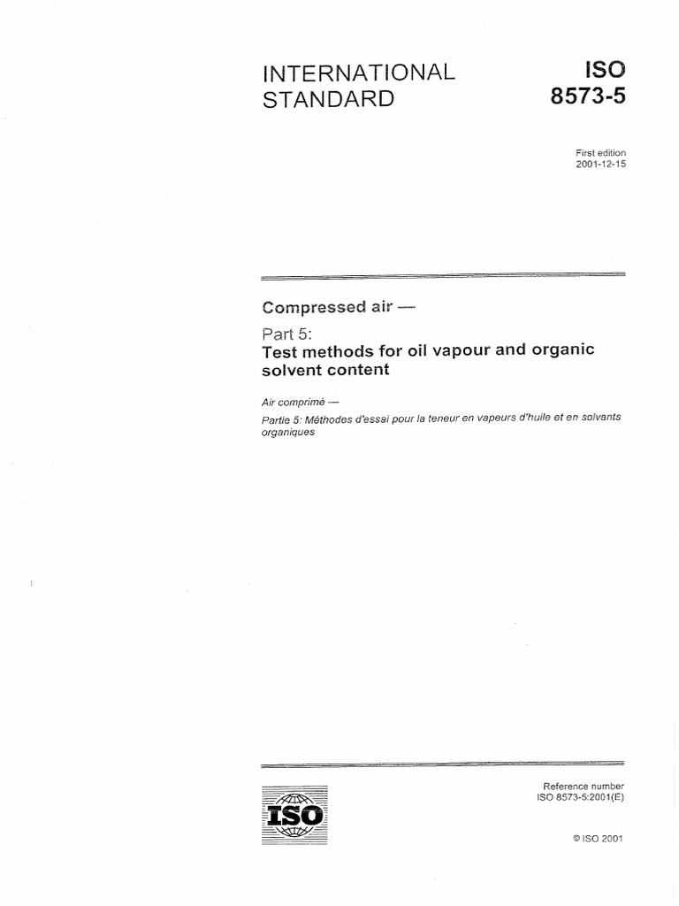 Iso 8573-5 | PDF
