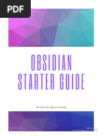 Obsidian Cheat Sheet | PDF | Html Element | Hypertext