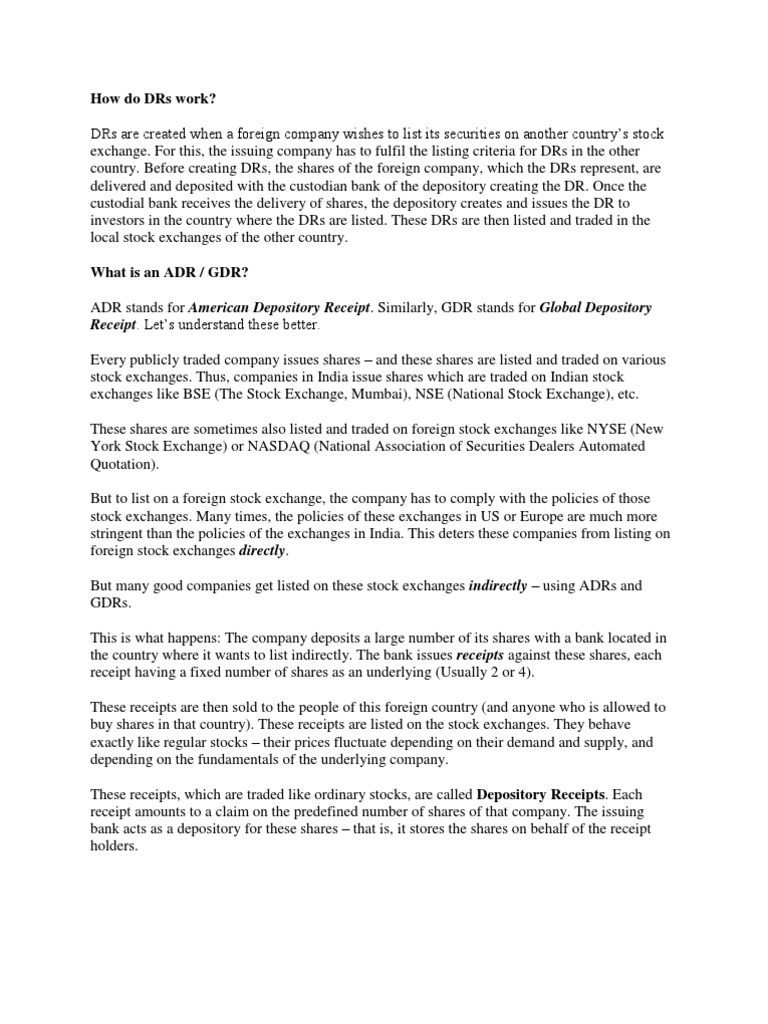 How Do Drs Work?: Receipt. Let'S Understand These Better | PDF ...