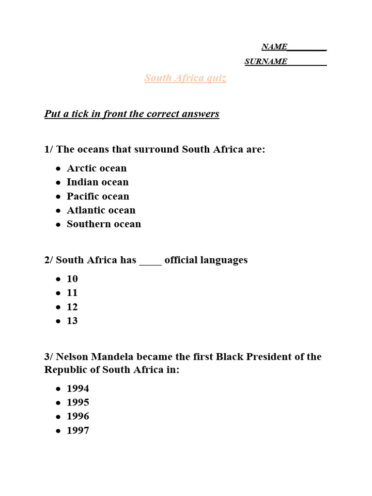 South Africa | PDF