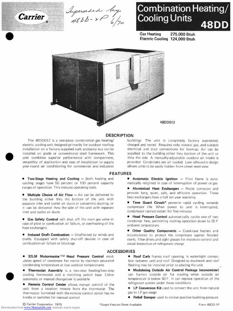 Carrier 48DD | PDF