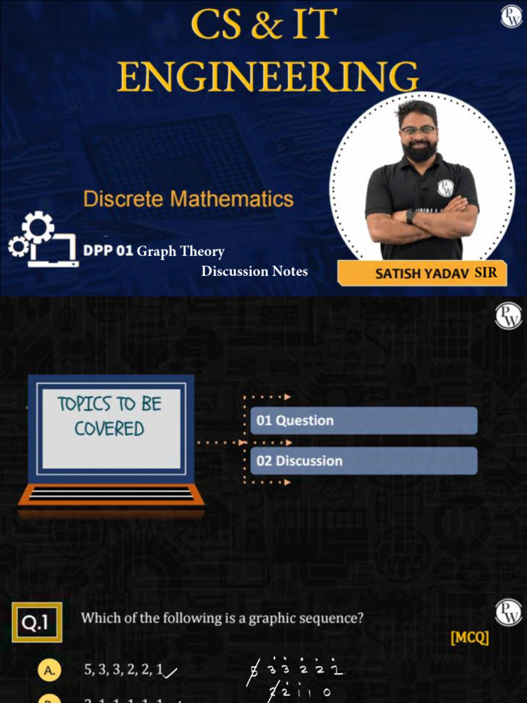 Graph Theory DPP 01 Discussion Notes | PDF