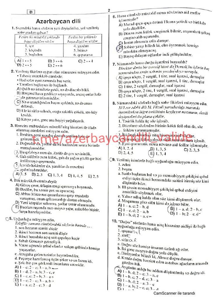 3 Cu Qrup Az Dili | PDF