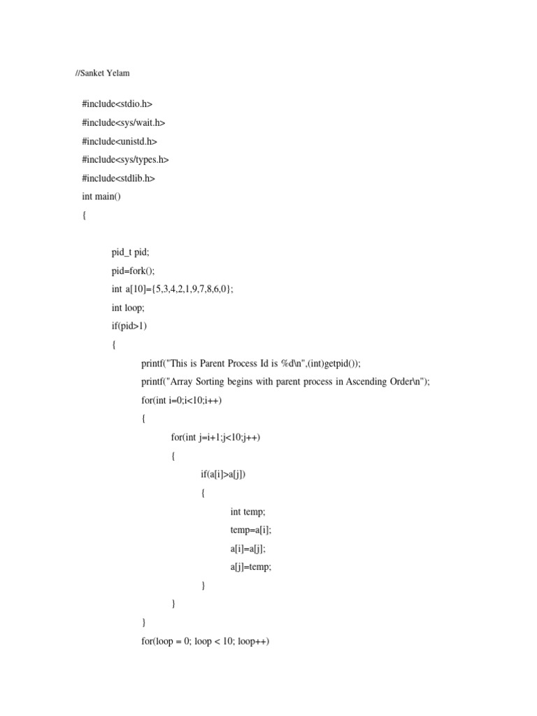 LAB - 2 (Fork) - Code | PDF