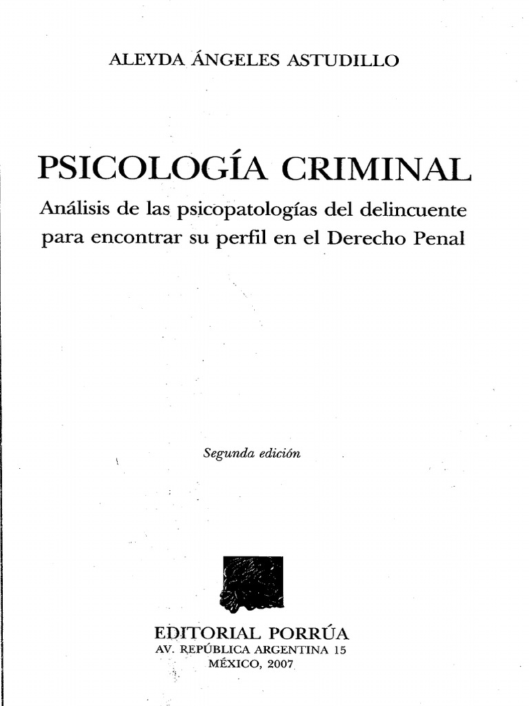 Psicologia Criminal II | PDF