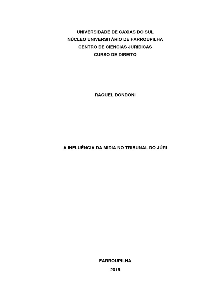 Monografia - TCC II | PDF