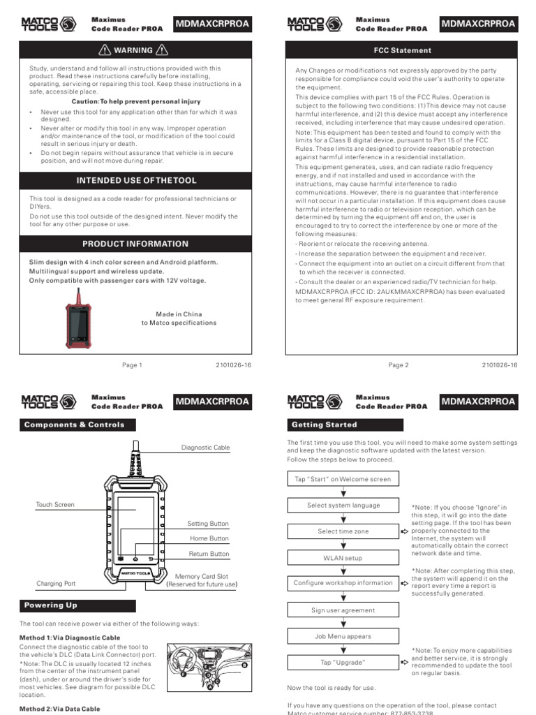 Maximus Code Reader PROA Guide | PDF | Electromagnetic Interference | Radio