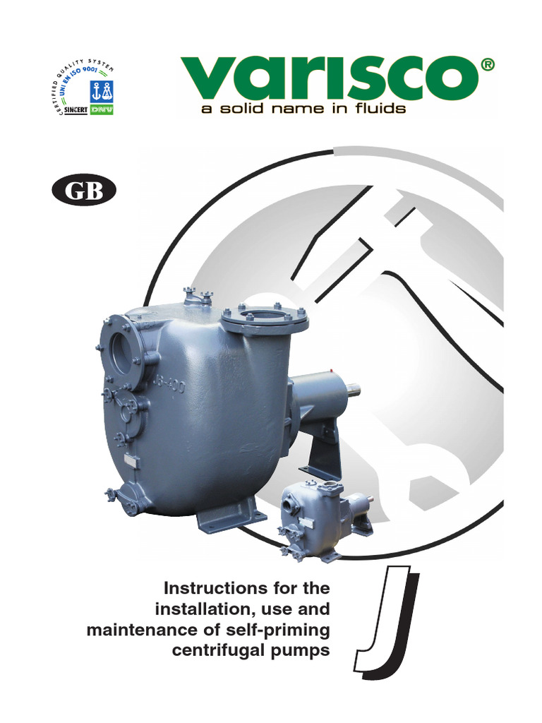 Varisco J Range Instructions | PDF | Pump | Electric Motor