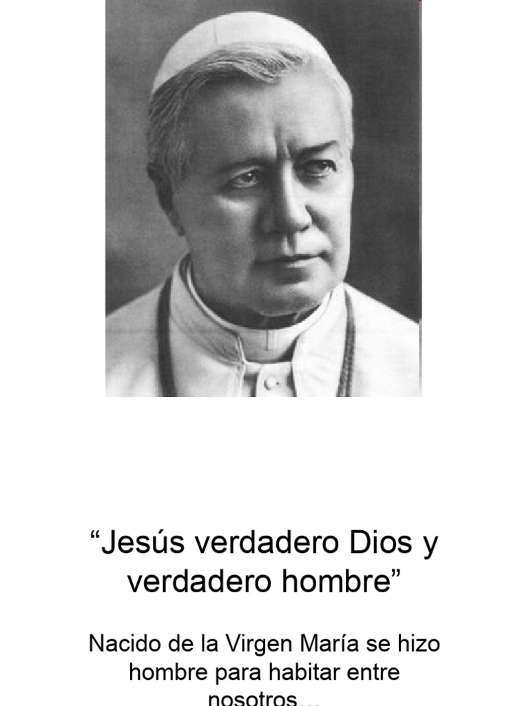 Jesús Verdadero Dios y Verdadero Hombre POWER | PDF