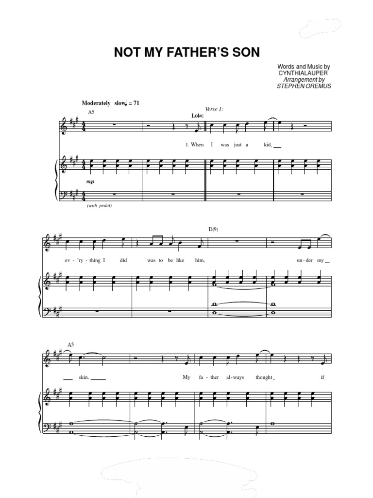 Not My Father's Son - Cut | PDF