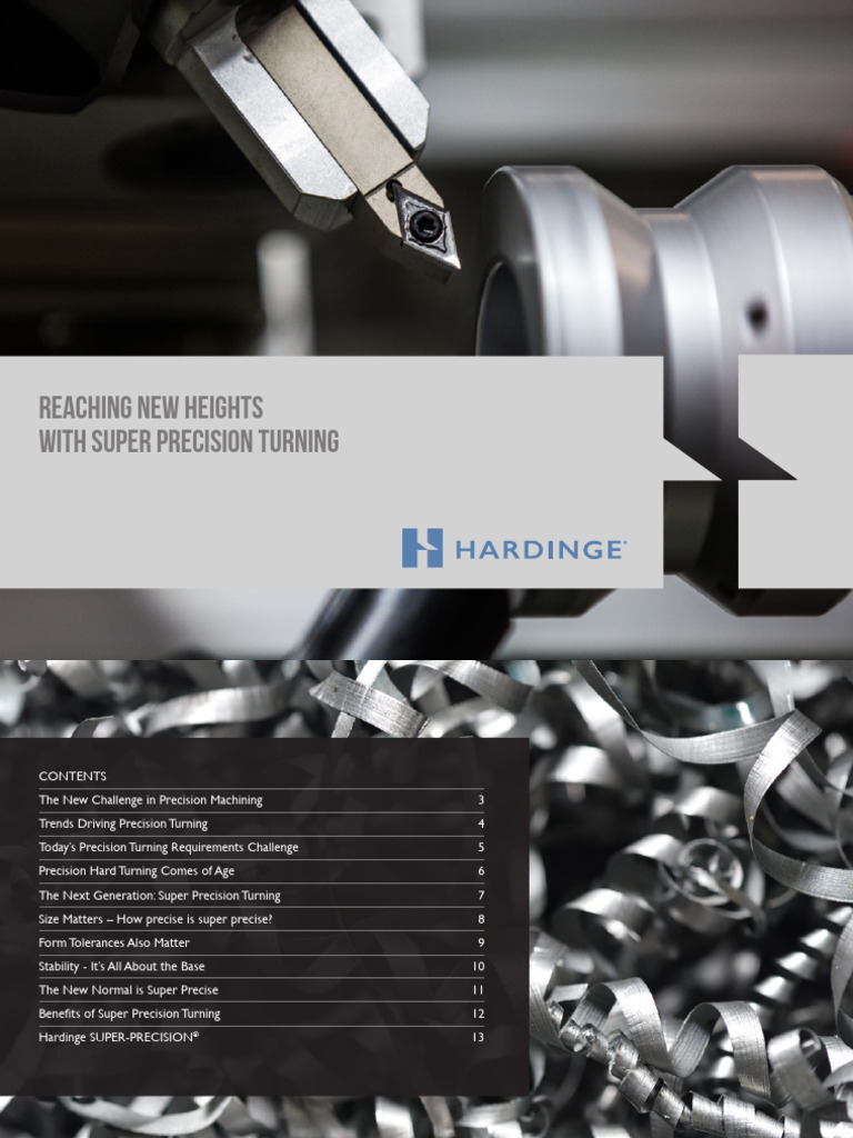 Hardinge Super Precision Turning Ebook | PDF
