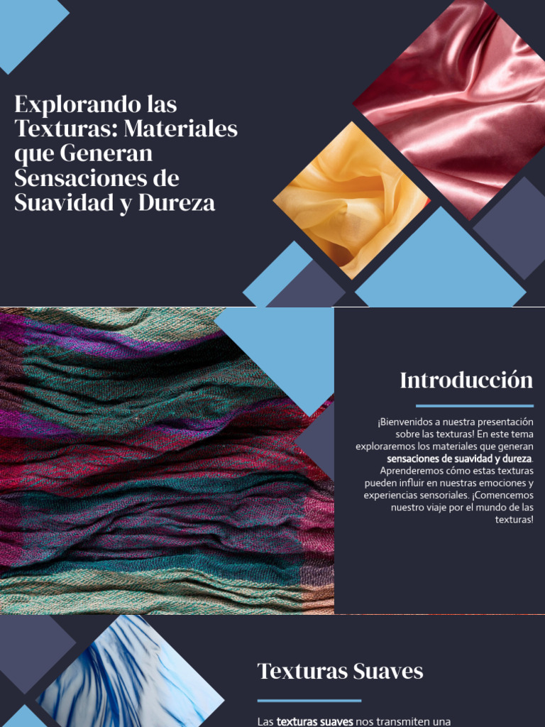 Explorando Las Texturas Materiales Que Generan Sensaciones de Suavidad y Dureza | PDF