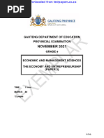 Grade 7 EMS Case Study - Term 1 - 2023 Memorandum | PDF