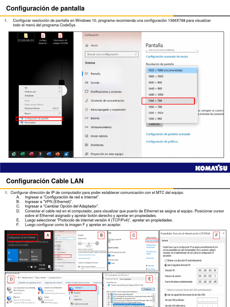 Guía de Configuración MTC PC5500D | PDF | Red de computadoras ...