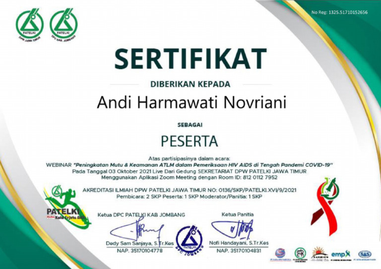 Contoh Sertifikat 1 | PDF