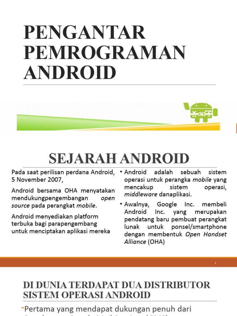 Pengantar Pemrograman Android | PDF