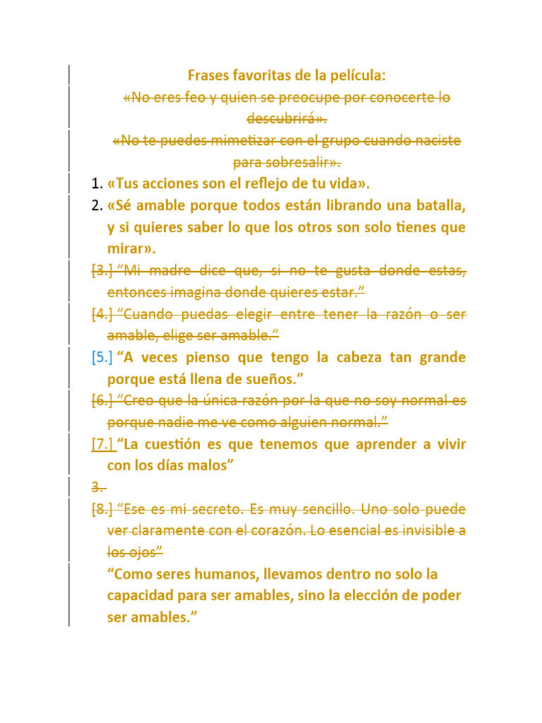 Frases Inspiradoras de Películas Famosas | PDF | Crecimiento personal y ...