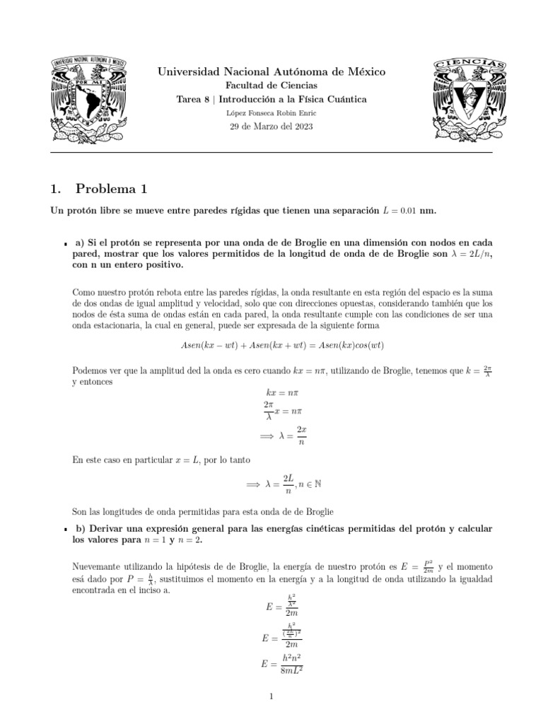 Tarea 8 IFC | PDF | Longitud de onda | Olas