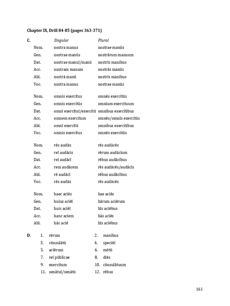 I. Learn To Read Latin Workbook Answer Key II | PDF