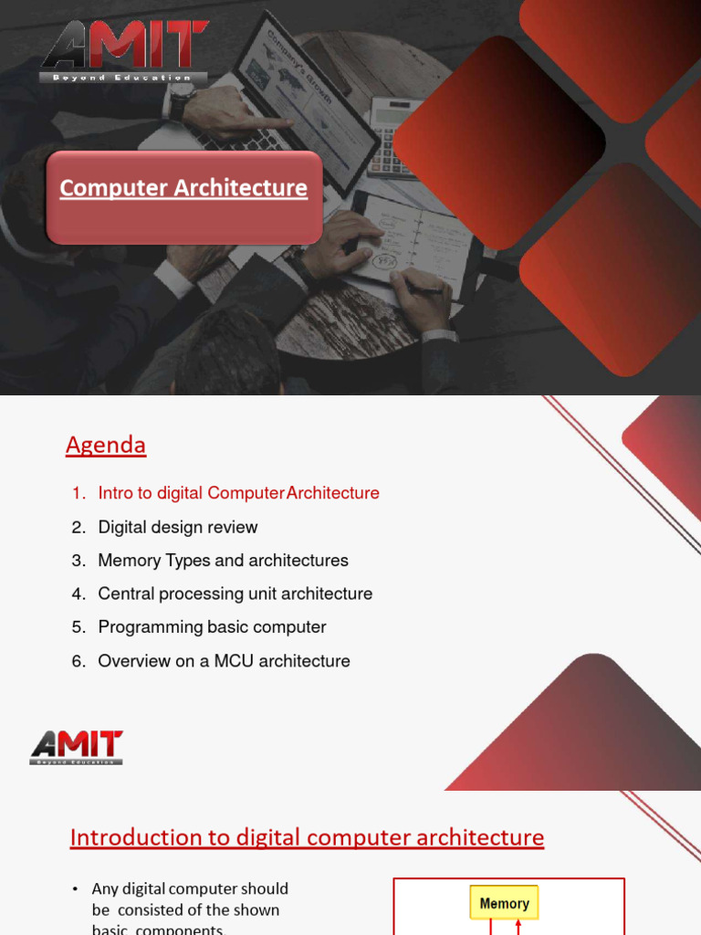 Session 1 Computer Architecture Pdf Read Only Memory Central Processing Unit