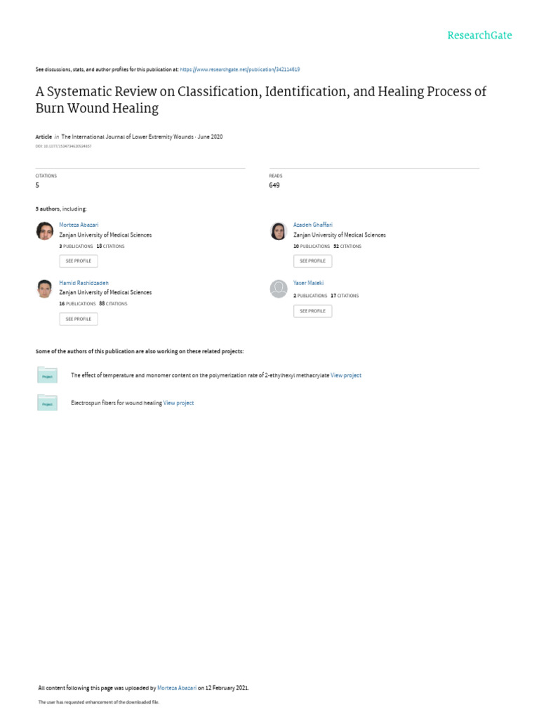 A Systematic Review On Classification, Identification, and Healing ...