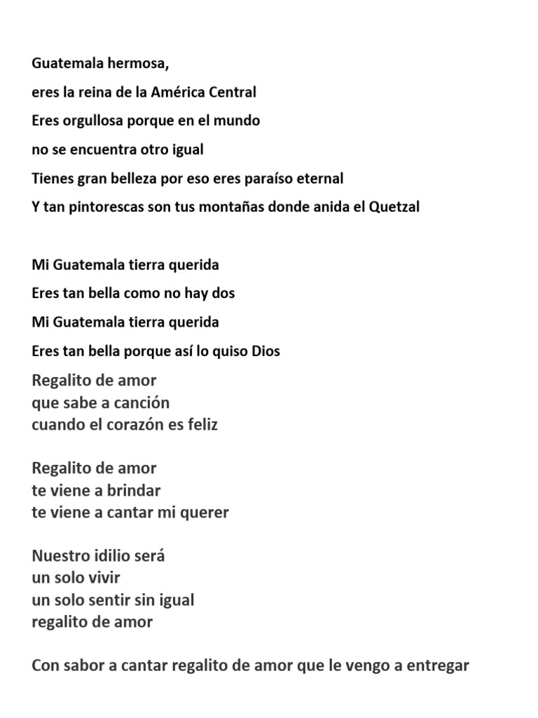 Canto a Guatemala Hermosa | PDF | Poesía