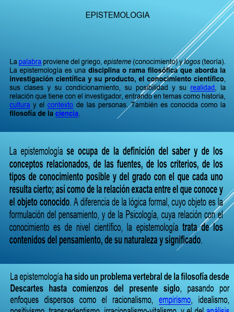 Epistemología Segundo | PDF | Conocimiento | Verdad