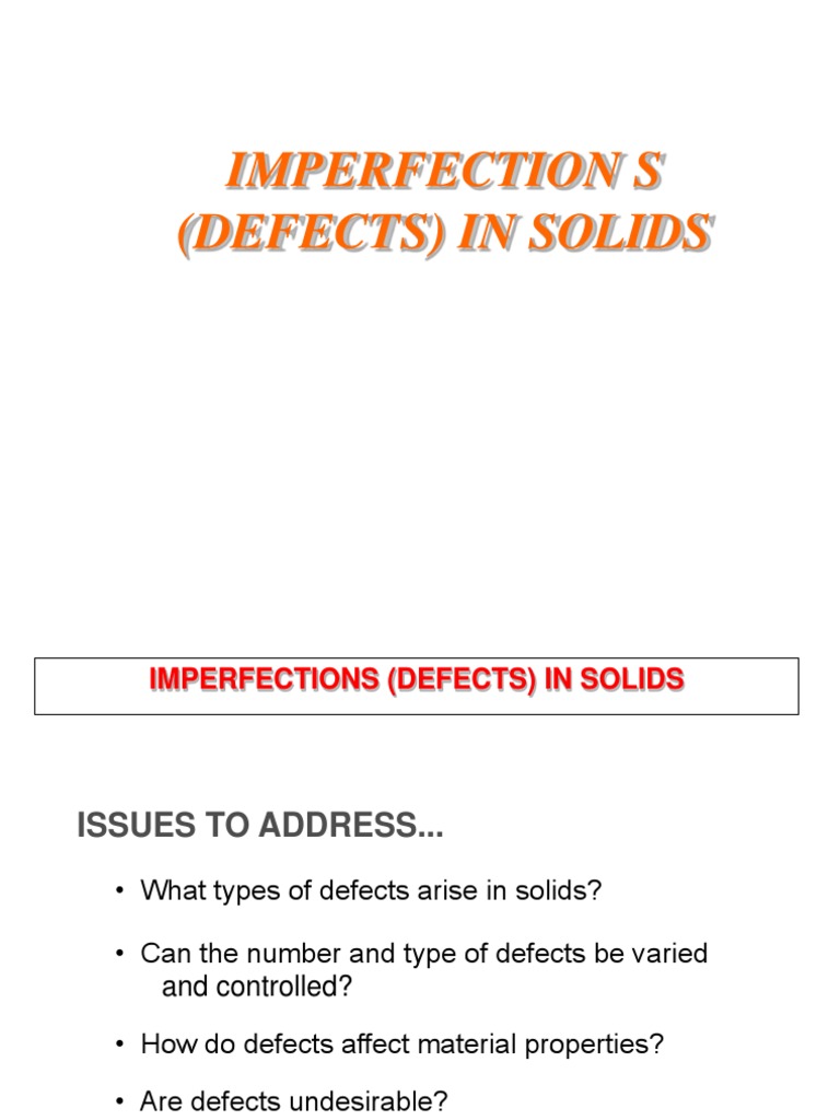 Chapter+4+ +Imperfections+in+Crystals | PDF | Crystallite | Dislocation