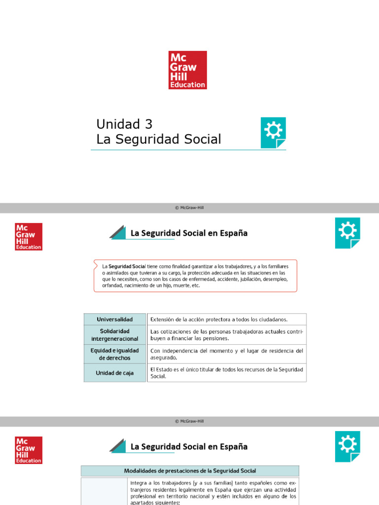Unidad 3 La Seguridad Social | PDF