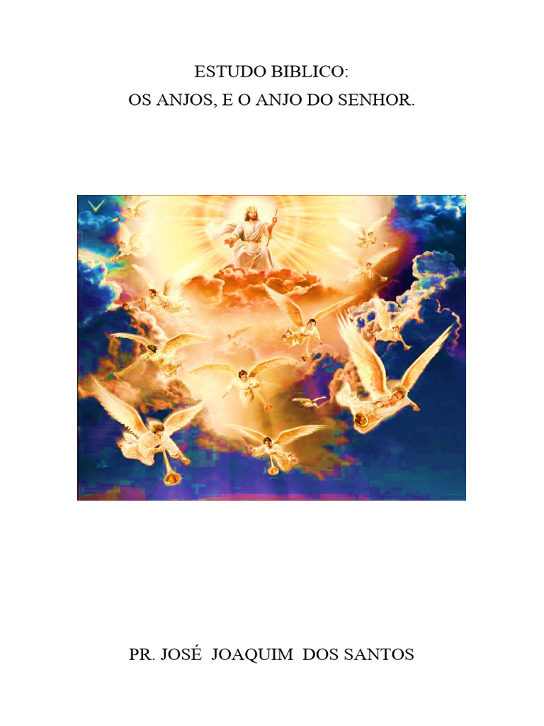 ESTUDO BIBLICO Os Anjos e o Anjo Do Senhor | PDF