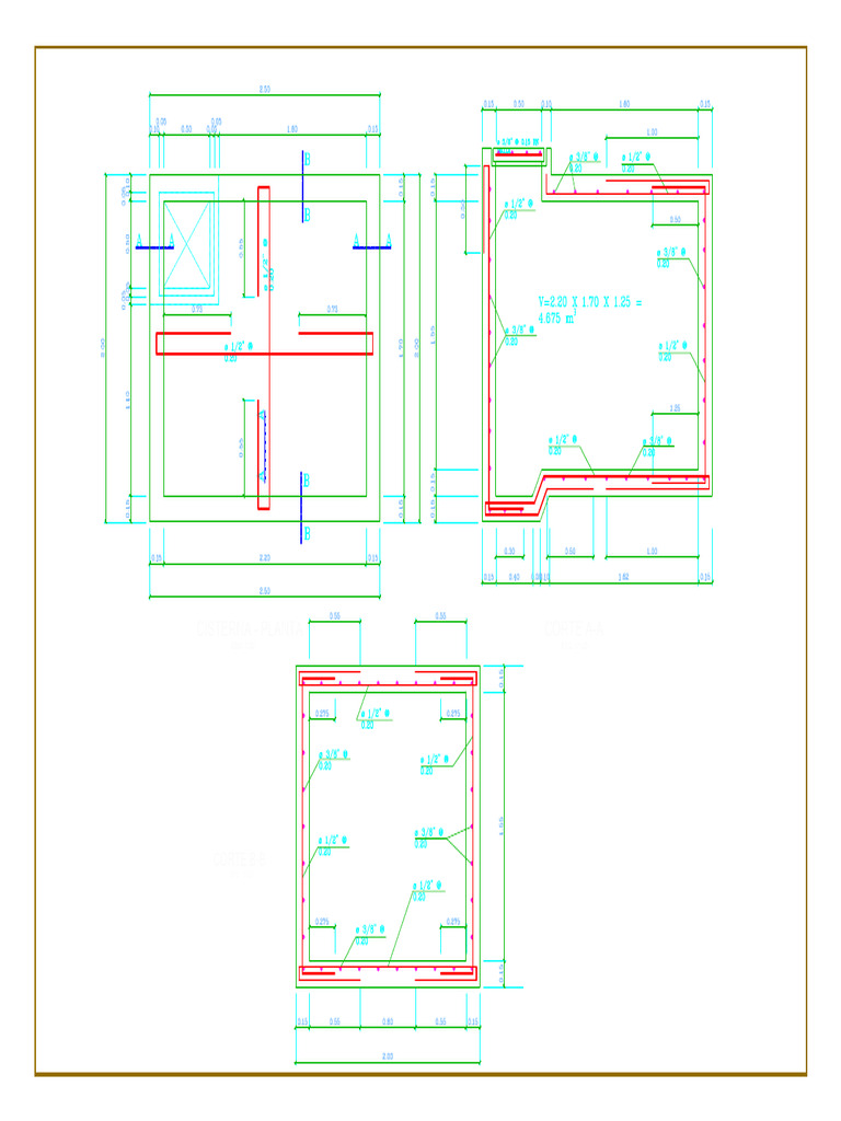 Plano Cisterna | PDF